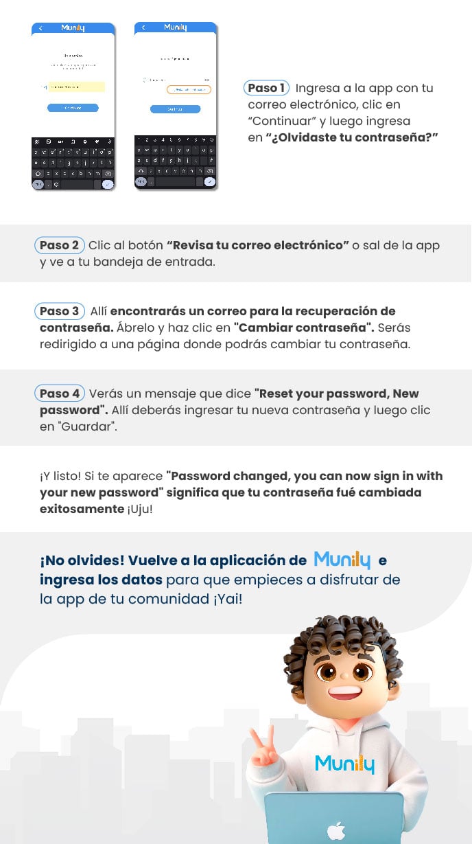 ¿Cómo recupero mi contraseña?